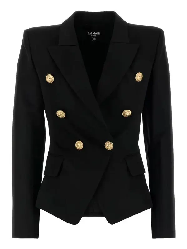Balmain Double-breasted Blazer - Black