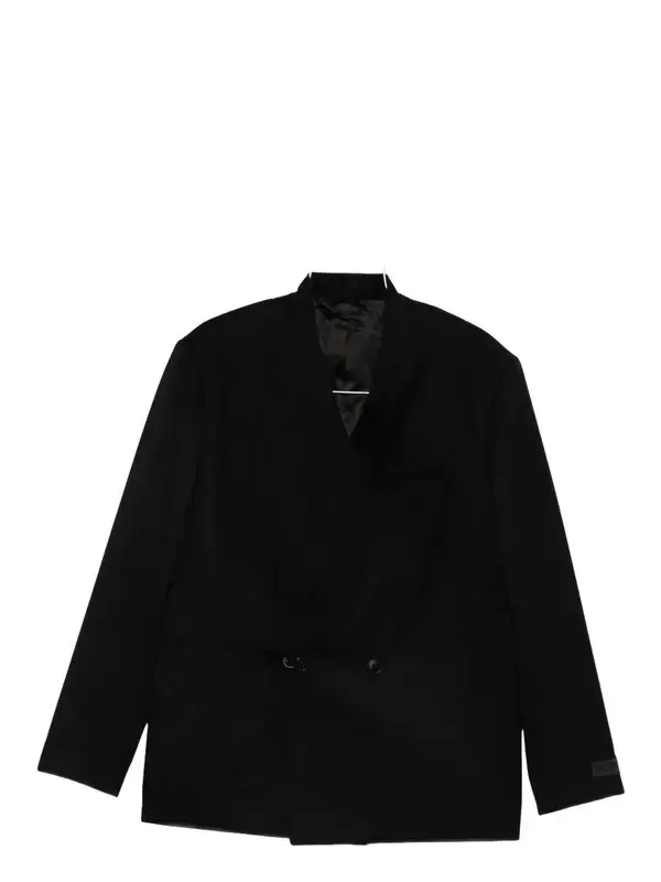 Kenzo Double-breasted Wool Jacket - Black