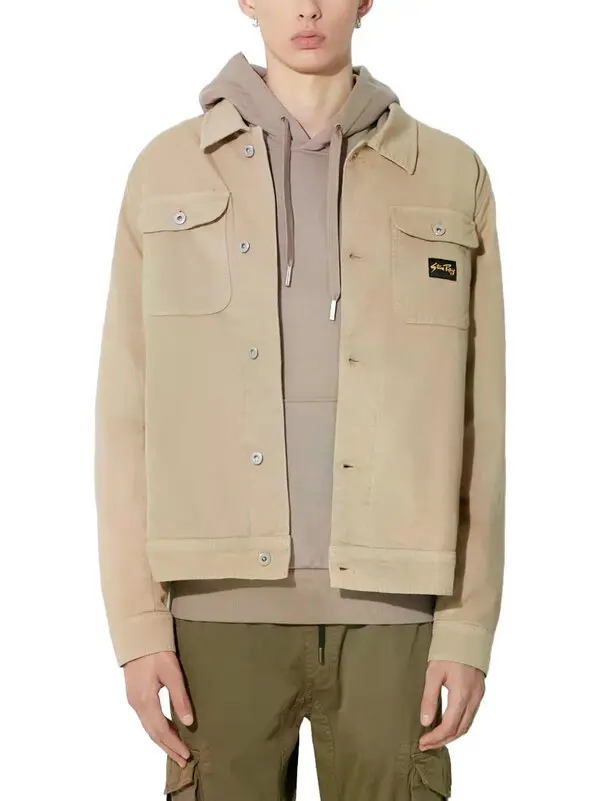 STAN RAY Patch-pocket Shirt Jacket - Neutrals