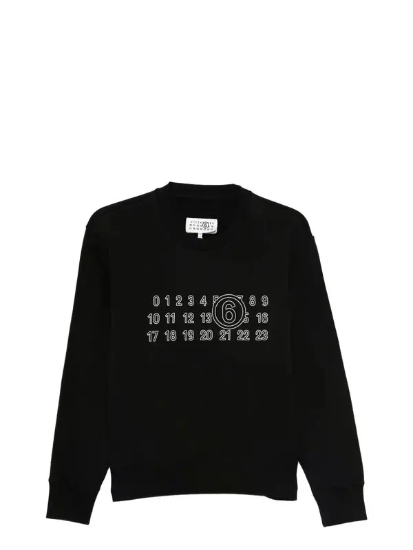 MAISON MARGIELA Logo-print Sweatshirt - Black