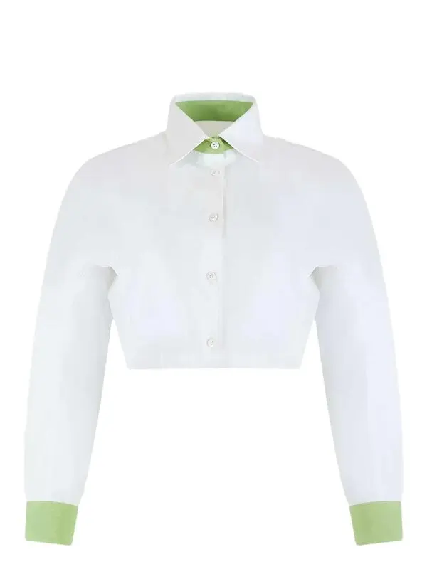 Rosie Assoulin Button-down Poplin Top - White