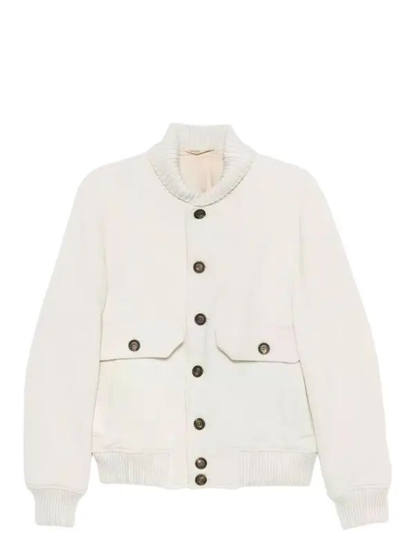 Eleventy Button-fastening Jacket - Neutrals