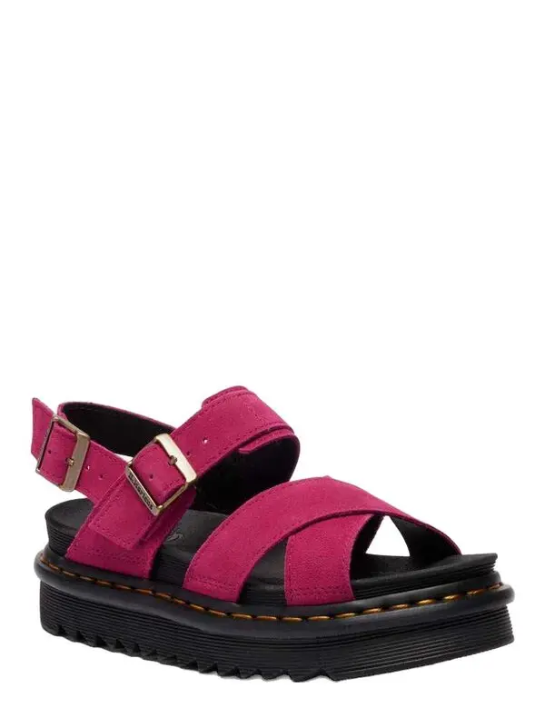 Dr. Martens Voss Ii Suede Sandals - Pink