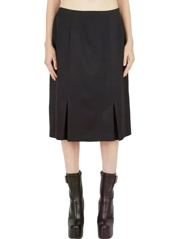 Raf Simons A-line Midi Skirt - Black