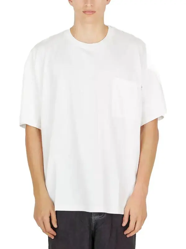 THE SALVAGES Shoulder Snap-button T-shirt - White