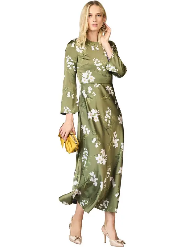Sachin & Babi Tyra Floral Print Maxi Dress - Moss Formosa