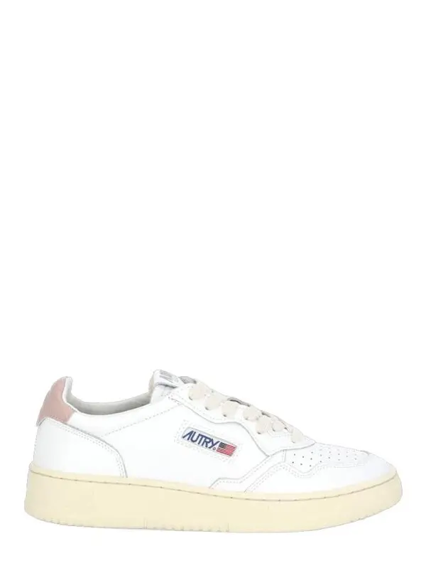 AUTRY Leather And Fabric Sneakers - White
