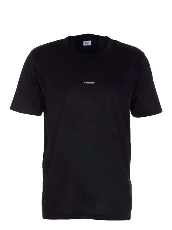 C.P. COMPANY Logo-detail Crew-neck T-shirt - Black