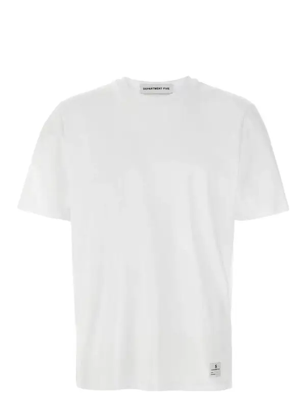 DEPARTMENT 5 Logo-patch Crew-neck T-shirt - White