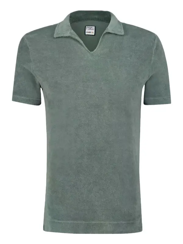 Fedeli Terry-cloth T-shirt - Green