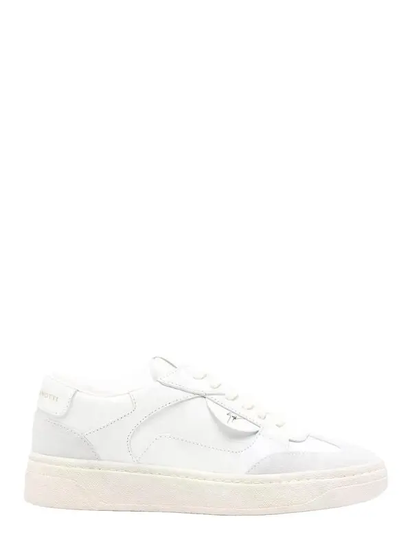 GIUSEPPE ZANOTTI Leather Panelled Sneakers - White