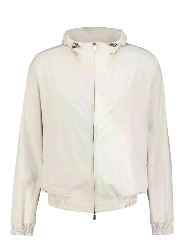 Fedeli Hooded Zipped Jacket - Neutrals