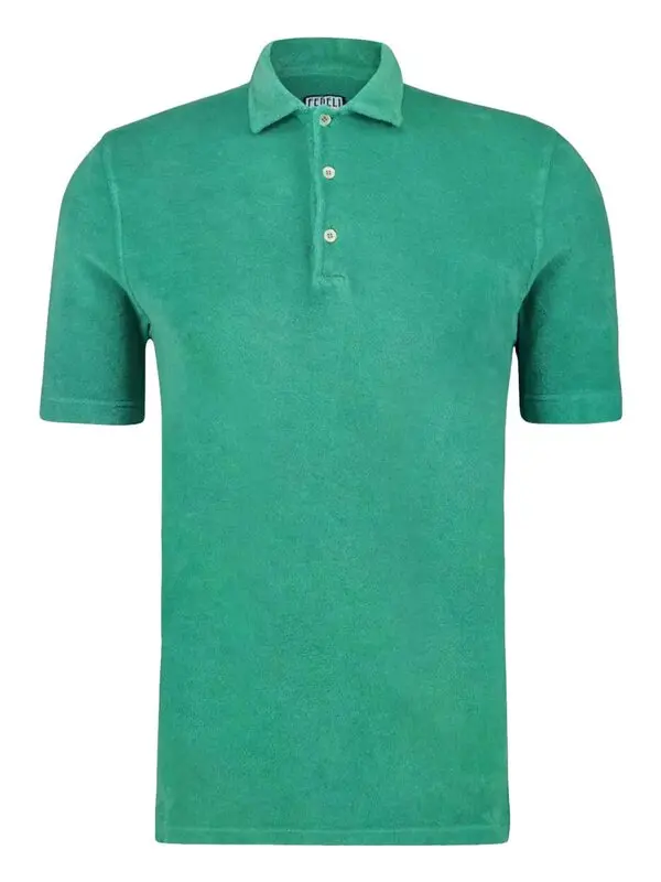Fedeli Cotton Polo Shirt - Green