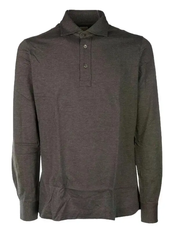 4FF Long-sleeve Polo Shirt - Grey