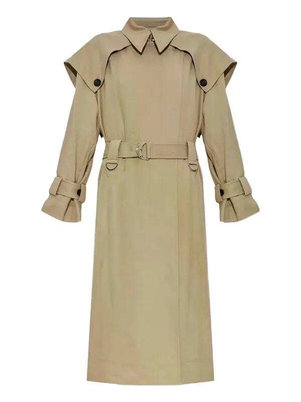 IRO PARIS Cape-collar Belted Trench Coat - Neutrals