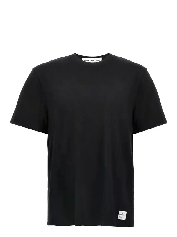 DEPARTMENT 5 Logo-patch Crew-neck T-shirt - Black
