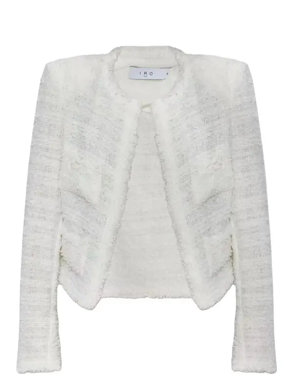 IRO PARIS Pocket Tweed Jacket - White
