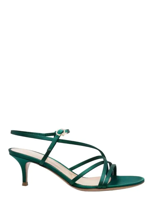 GIANVITO ROSSI 60mm Crossover-strap Sandals - Green
