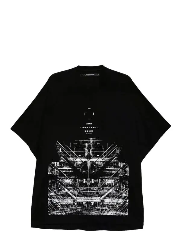 JULIUS Graphic T-shirt - Black