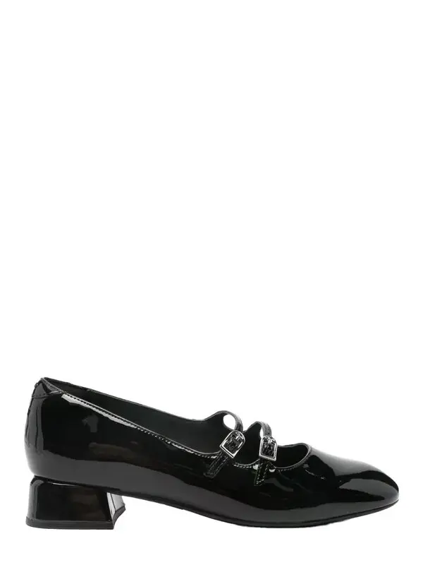 Clarks 30mm Patent Leather Buckled Pumps - Black