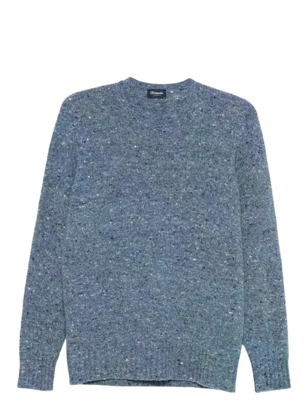 DRUMOHR Speckled-knit Sweater - Blue