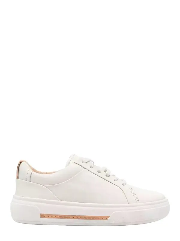 Clarks Hollyhock Leather Sneakers - White