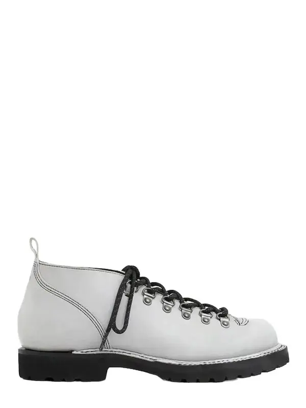 PARACIA Nappa Leather Lace-up Boots - Grey