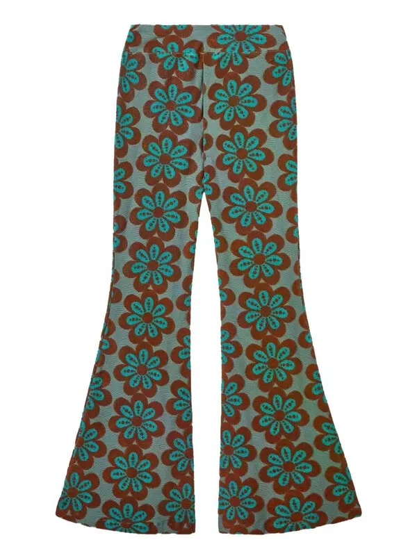 La DoubleJ Flared Trousers - Green