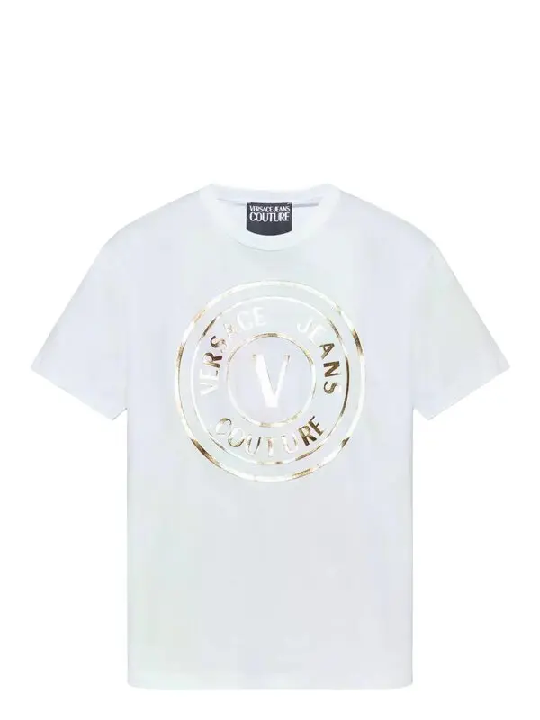 Versace Logo-plaque T-shirt - White