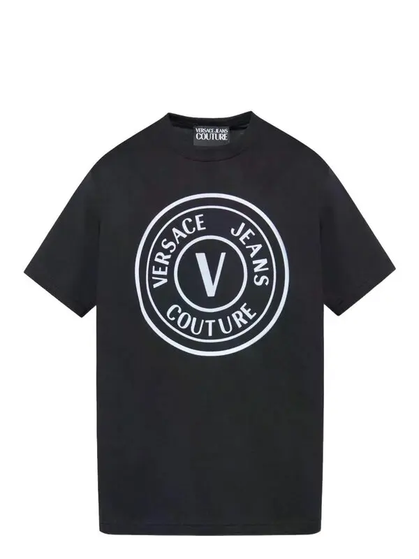 Versace Circular Logo T-shirt - Black