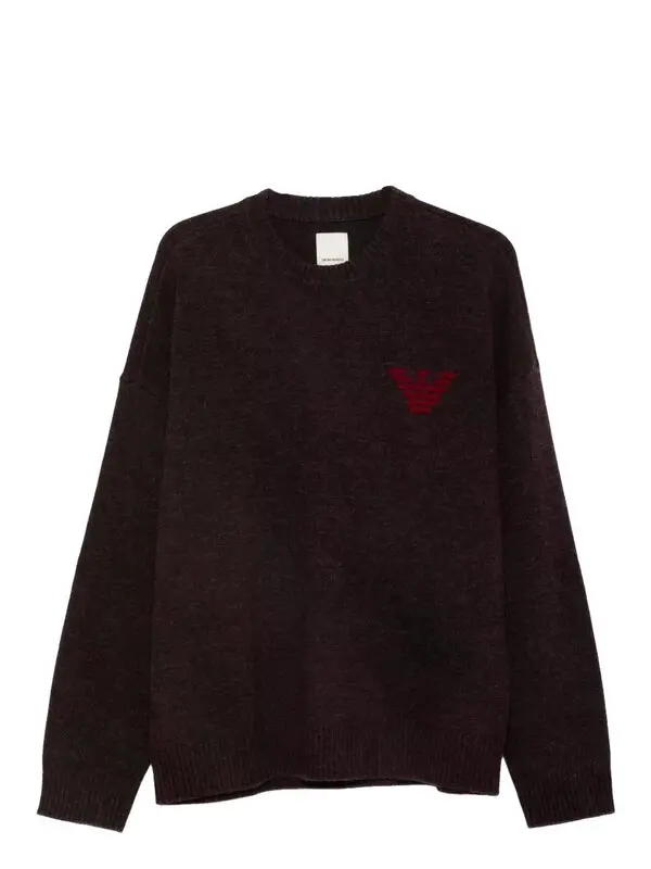 Emporio Armani Virgin-wool Jumper - Purple
