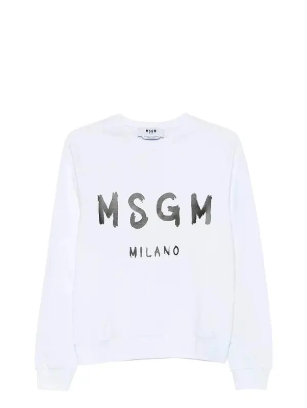 MSGM Logo-print Sweatshirt - White