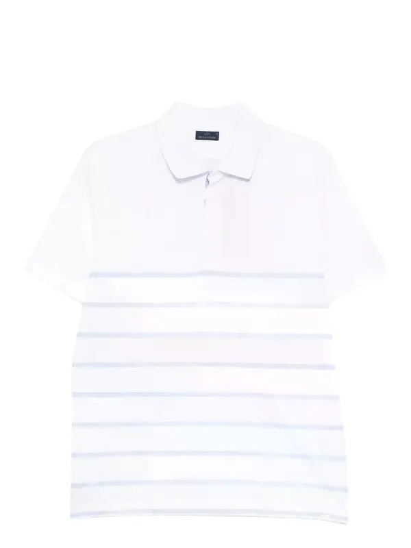 Paul & Shark Short-sleeve Striped Polo Shirt - White