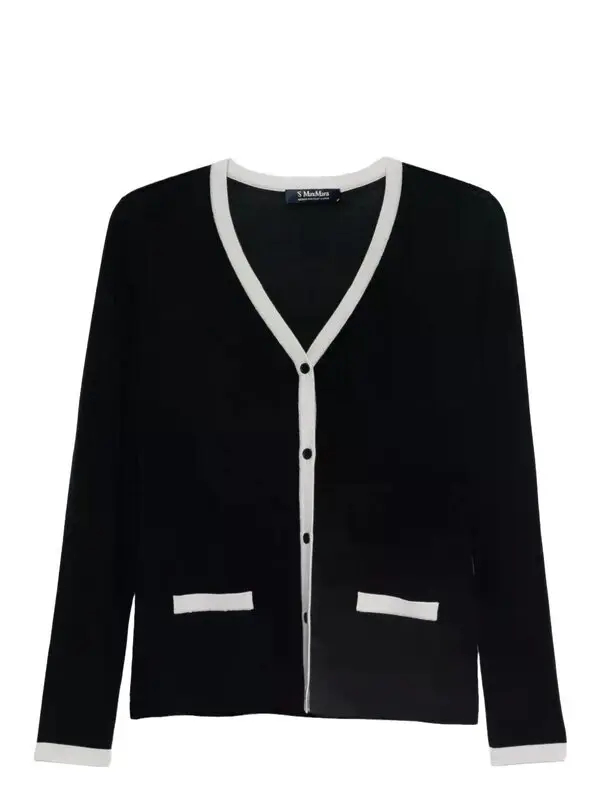 Max Mara Kenya Buttoned-up Wool Cardigan - Blue