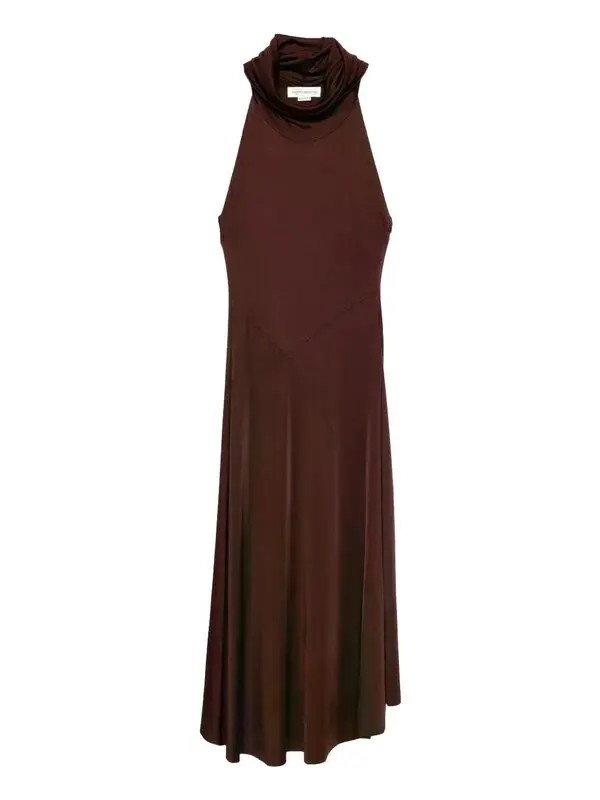 Victoria Beckham High-neck Dress - Brown