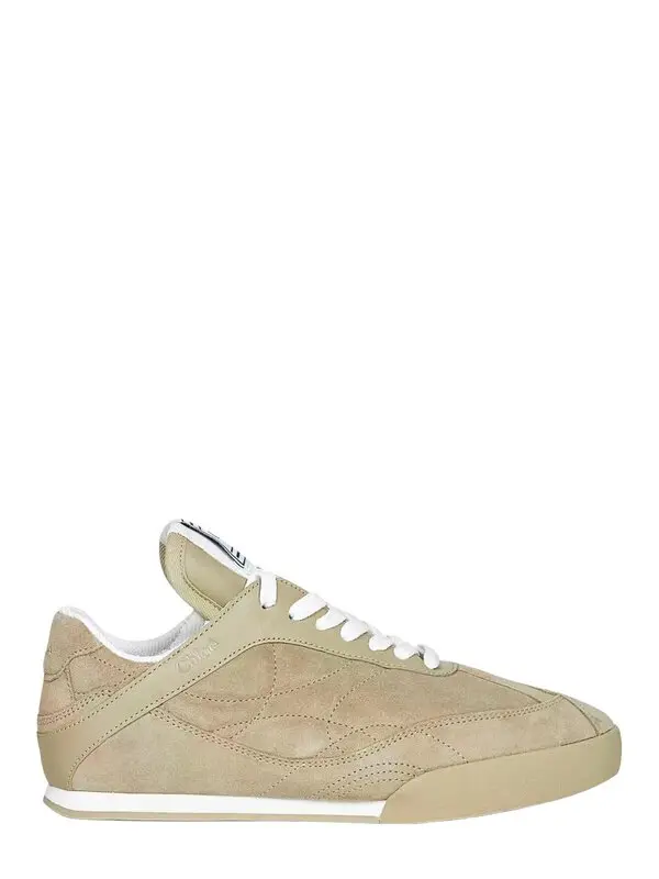 Chloé Kick Suede Sneakers - Neutrals