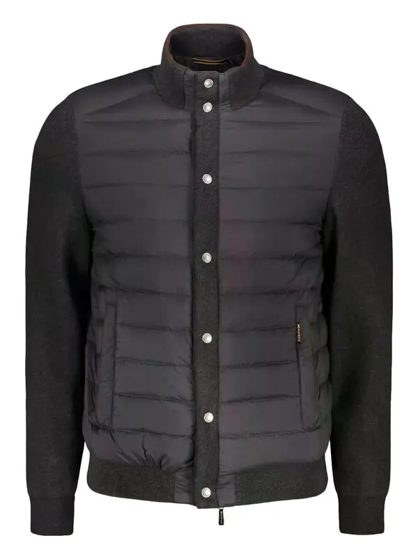MOORER Efisio-s3l Padded Bomber Jacket - Grey