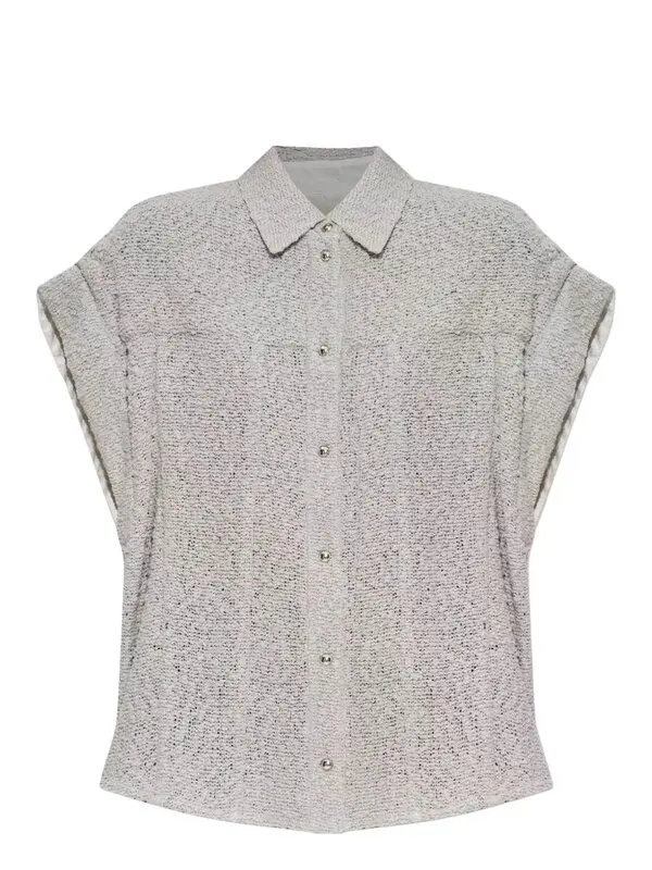 IRO PARIS Samyra Textured Shirt - Grey