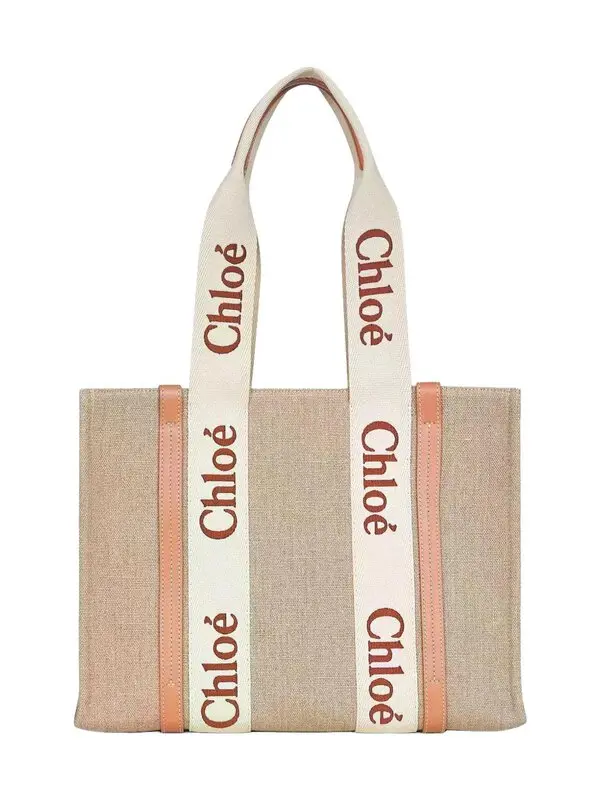 Chloé Woody Medium Tote - Neutrals