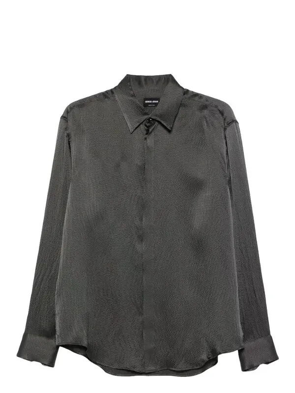 Giorgio Armani Silk Shirt - Grey