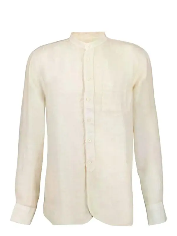 120% Lino Linen Long-sleeve Shirt - Neutrals