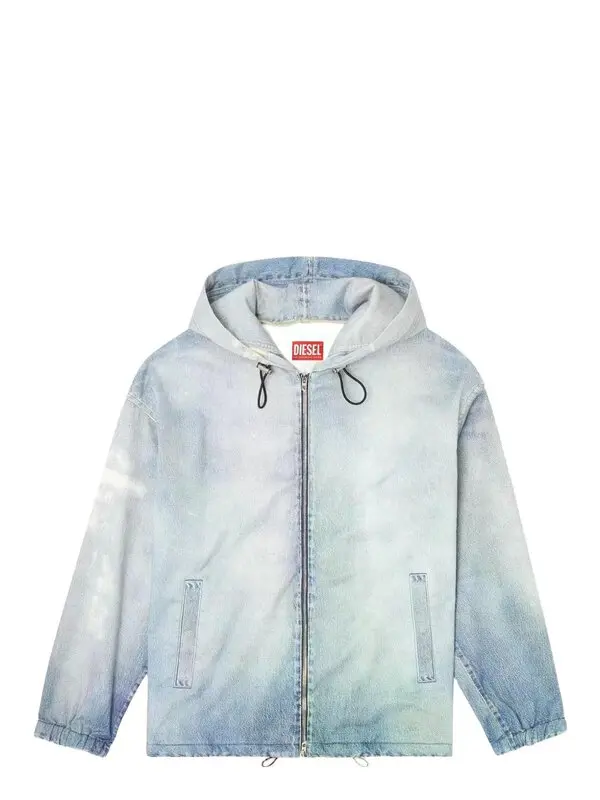 Diesel D-wynny Hooded Zip-up Jacket - Blue