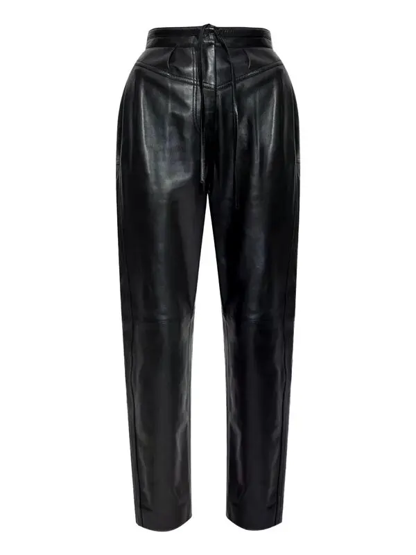 IRO PARIS Leather Trousers - Black