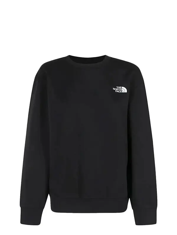 The North Face Logo-embroidered Crew-neck Sweatshirt - Black
