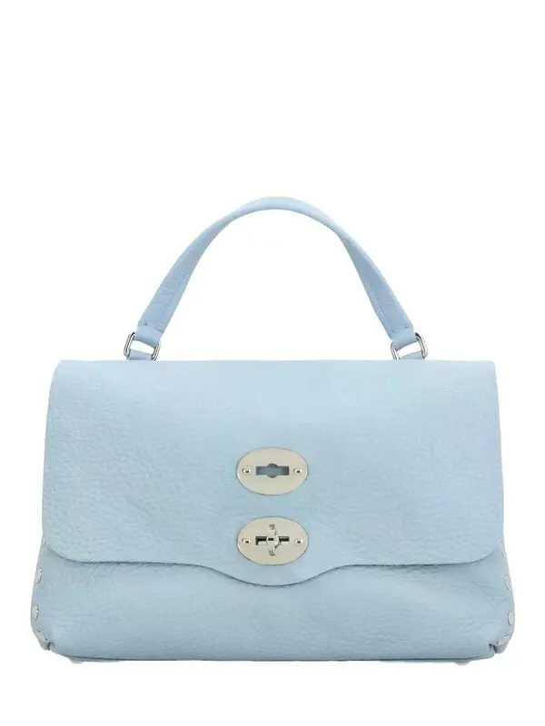 ZANELLATO Postina Stud-embellished Flap Tote Bag - Blue