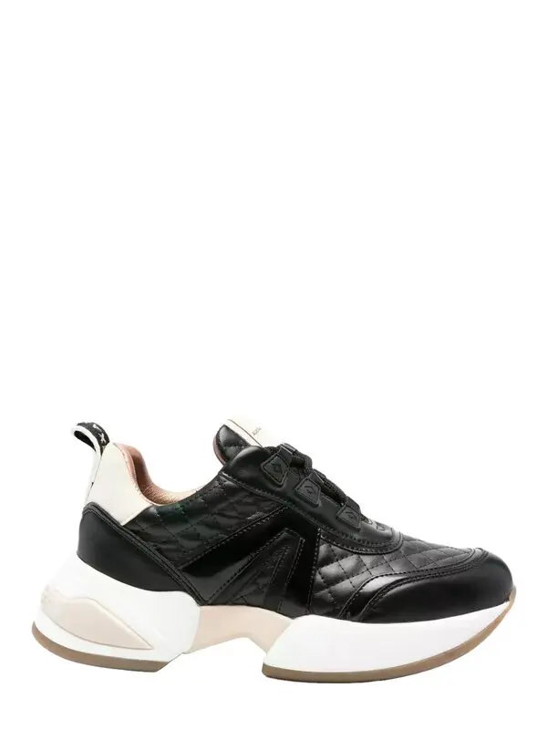 ALEXANDER SMITH Marble Leather Sneakers - Black