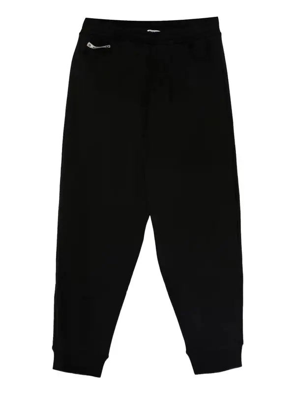 Moschino Zip-pocket Cuffed Trousers - Black