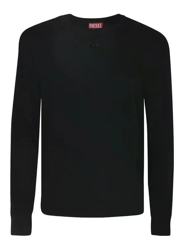 Diesel K-vieri Embroidered-logo Sweater - Black
