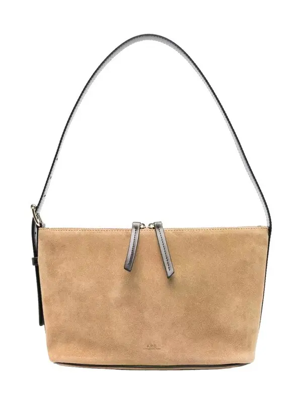 A.p.c. Zip-fastening Shoulder Bag - Neutrals