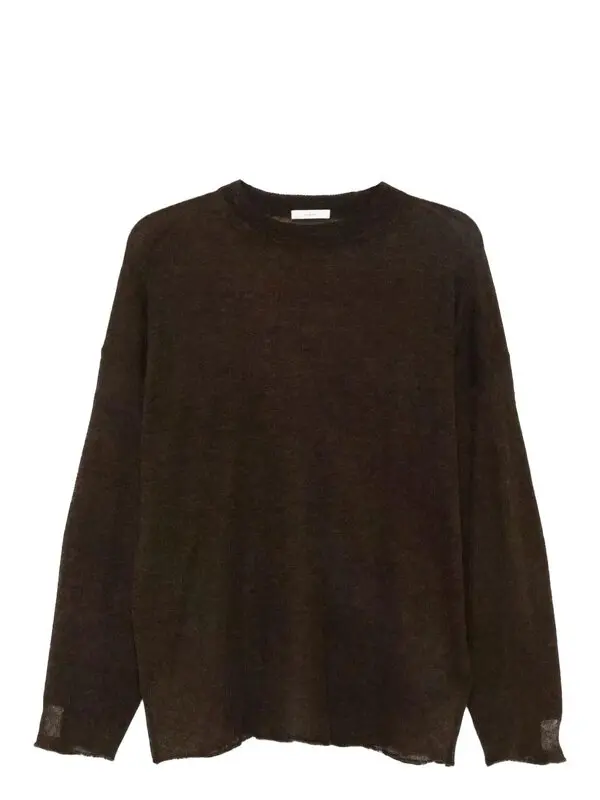 HAIKURE Frayed Hemline Sweater - Brown